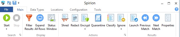 Using Spirion